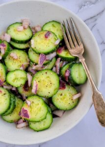 Cucumber Salad with Dill (Ready in 10 Minutes Flat!) - Hip Hip Gourmet