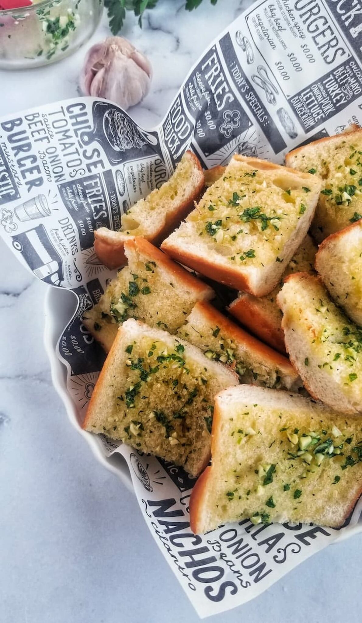 Oven-Baked Homemade Garlic Bread - Hip Hip Gourmet
