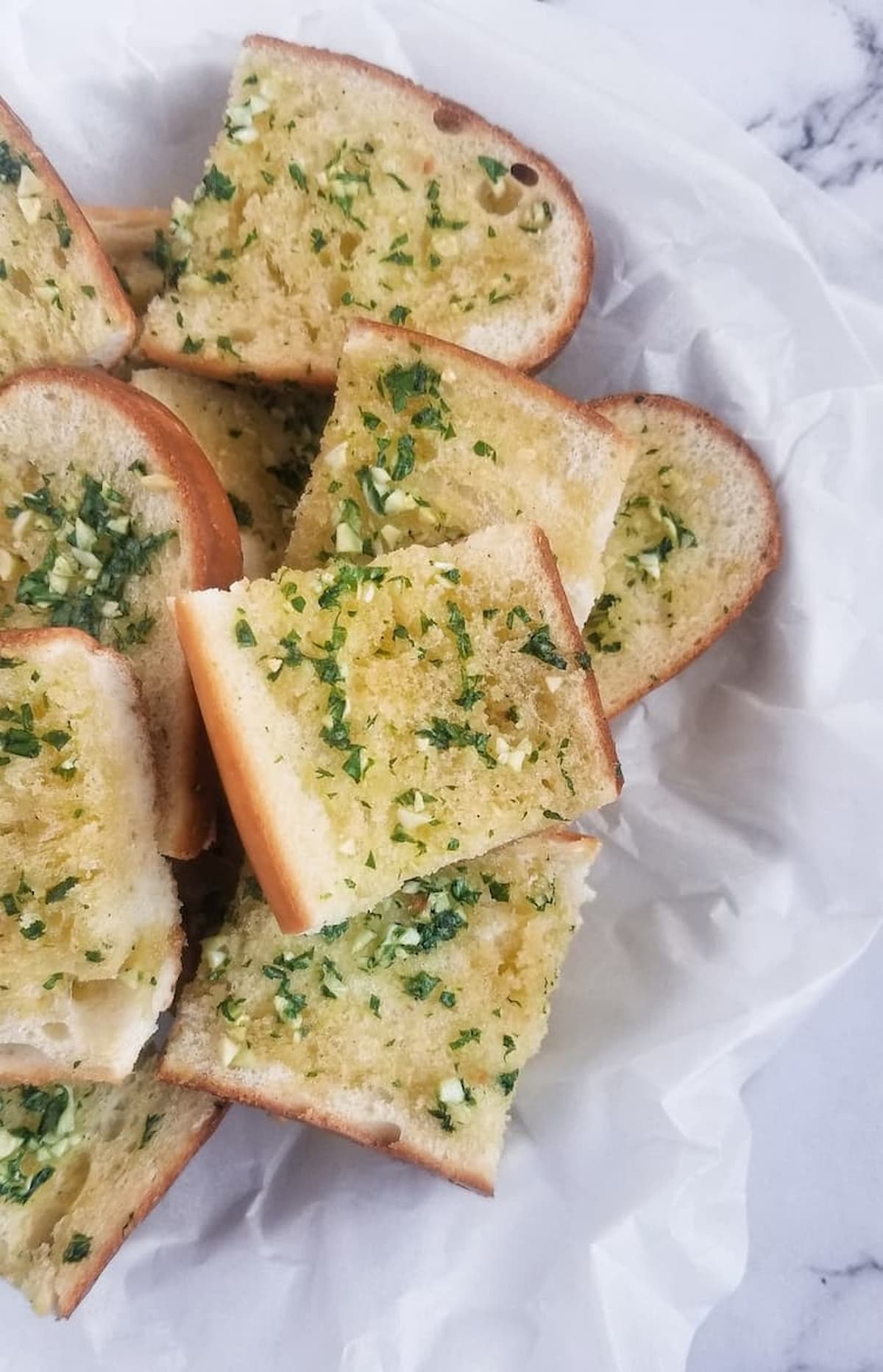 Oven-Baked Homemade Garlic Bread - Hip Hip Gourmet