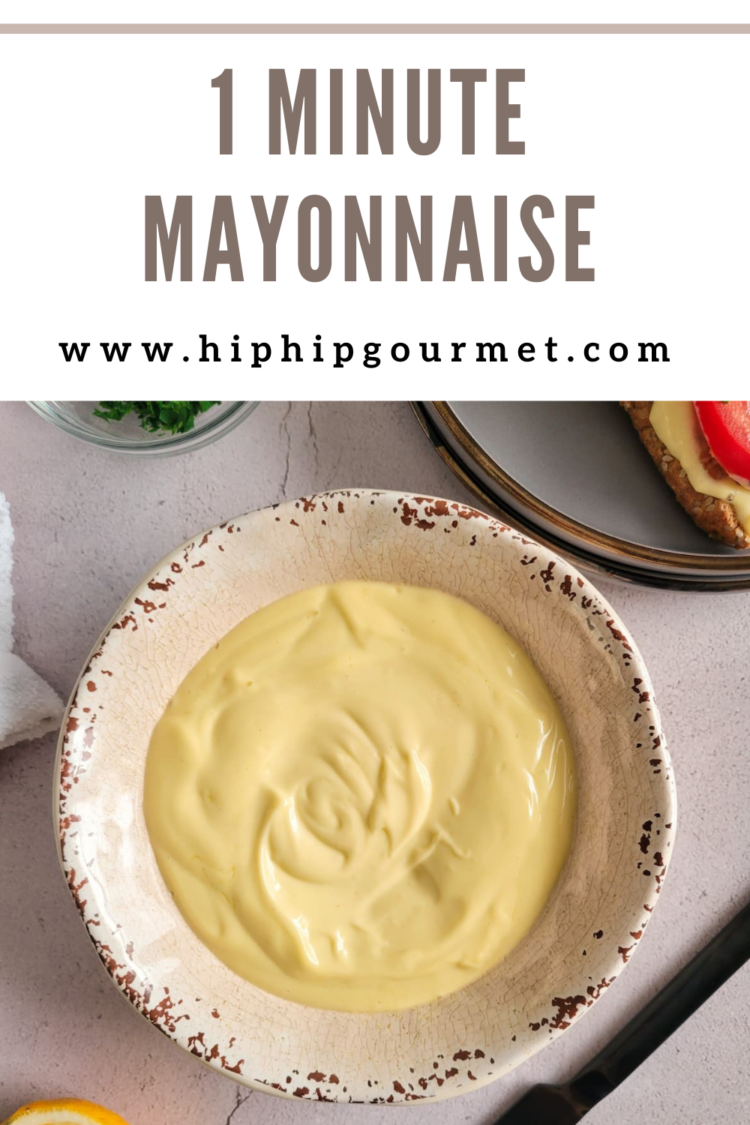 1 Minute Mayo Recipe - Hip Hip Gourmet