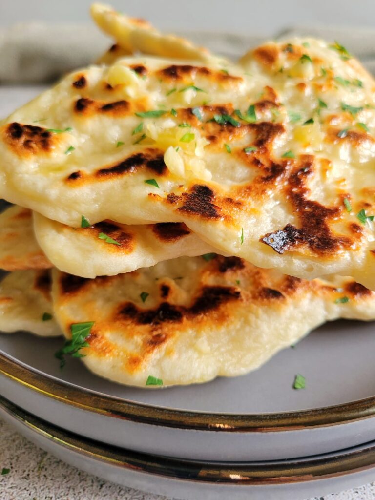 Simple Recipe for Naan Bread (2 Ingredients) - Hip Hip Gourmet