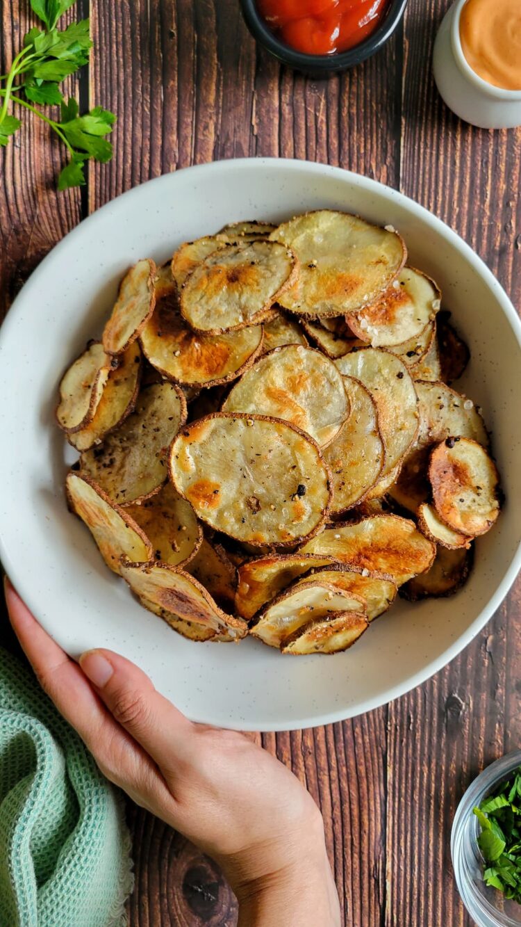Easy Homemade Potato Chips (Oven Baked!) - Hip Hip Gourmet