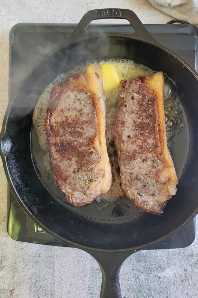 Reverse Seared Steak Oven to Cast Iron - Hip Hip Gourmet