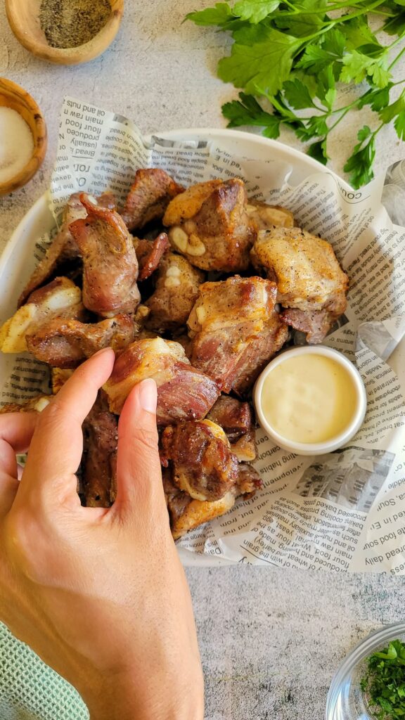 Riblets Pork Recipe (Pub Style Salt and Pepper Dry Ribs) - Hip Hip Gourmet