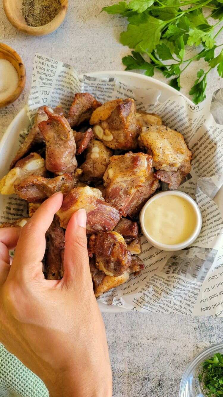 Riblets Pork Recipe (Pub Style Salt and Pepper Dry Ribs) - Hip Hip Gourmet