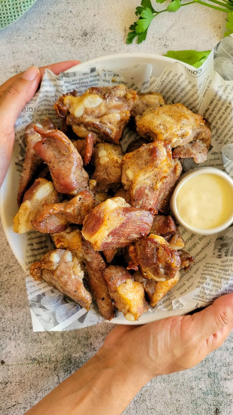 Riblets Pork Recipe (Pub Style Salt and Pepper Dry Ribs) - Hip Hip Gourmet