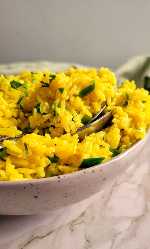 Turmeric Rice (Instant Pot or Stove Top) - Hip Hip Gourmet