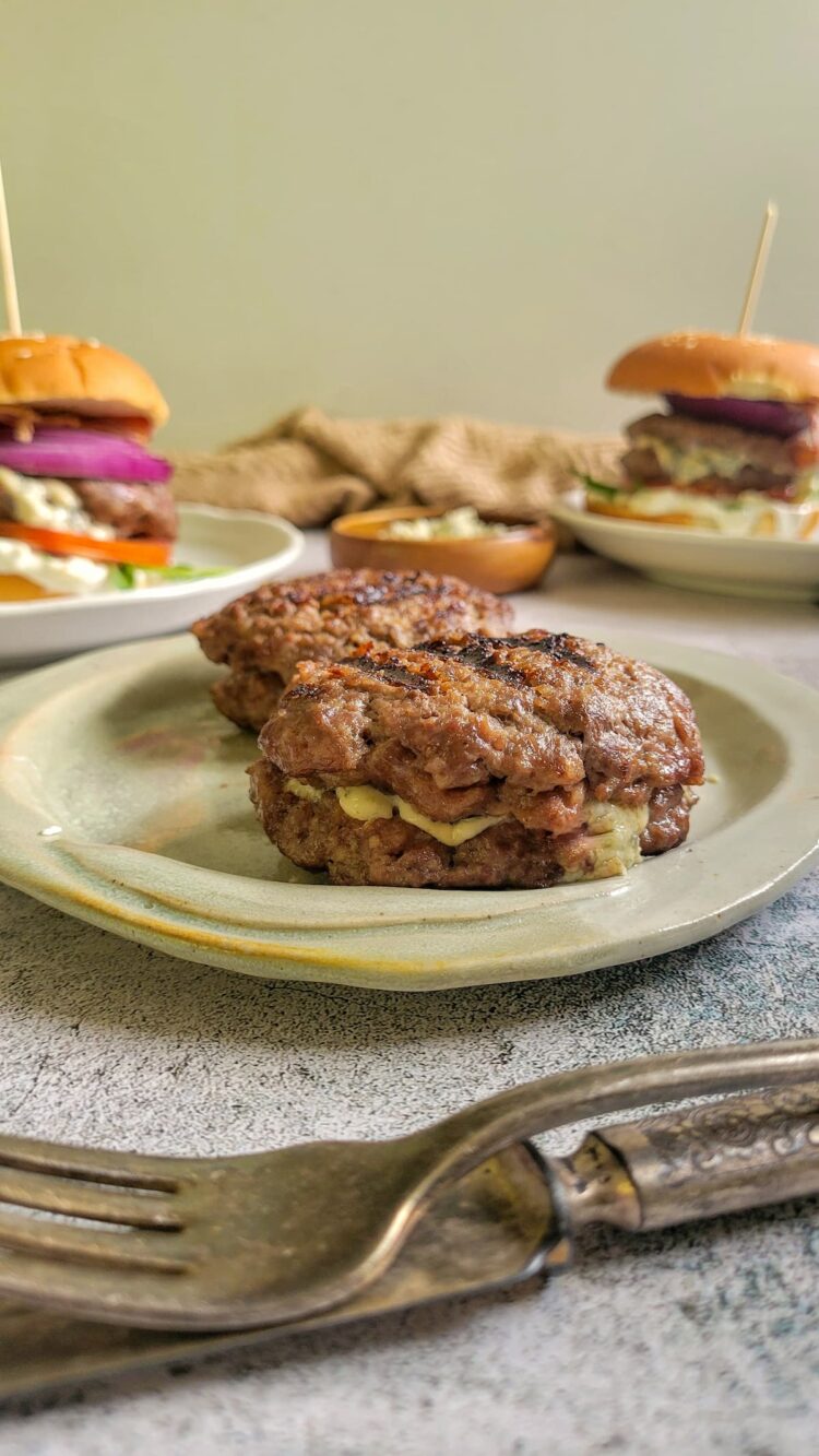 Blue Cheese Hamburgers: The Ultimate Juicy Burger Recipe! - Hip Hip Gourmet