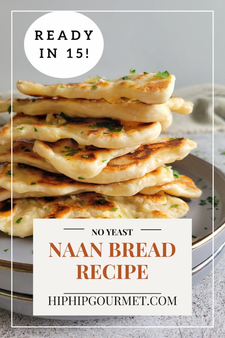 Simple Recipe for Naan Bread (2 Ingredients) - Hip Hip Gourmet