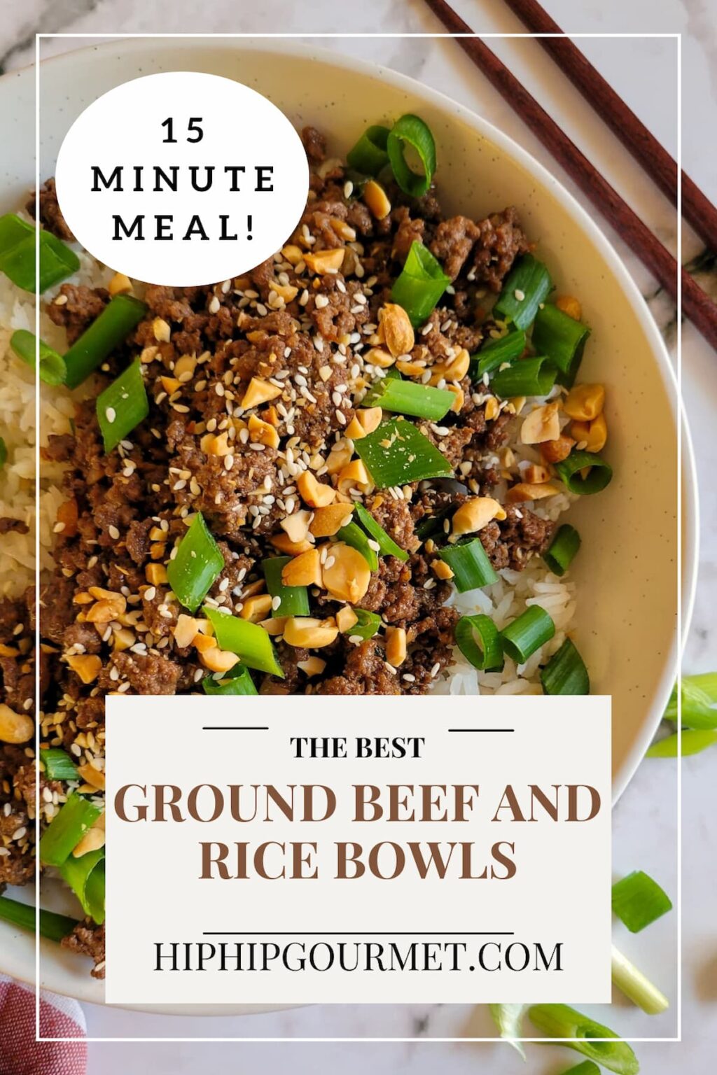 Ground Beef with Rice Bowls (15 Minutes!) - Hip Hip Gourmet