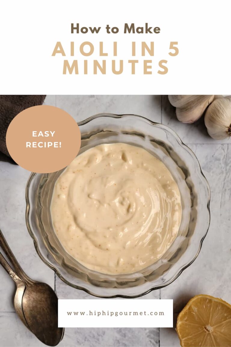 Cheater's Aioli Recipe (Ready in 5 Minutes!) - Hip Hip Gourmet