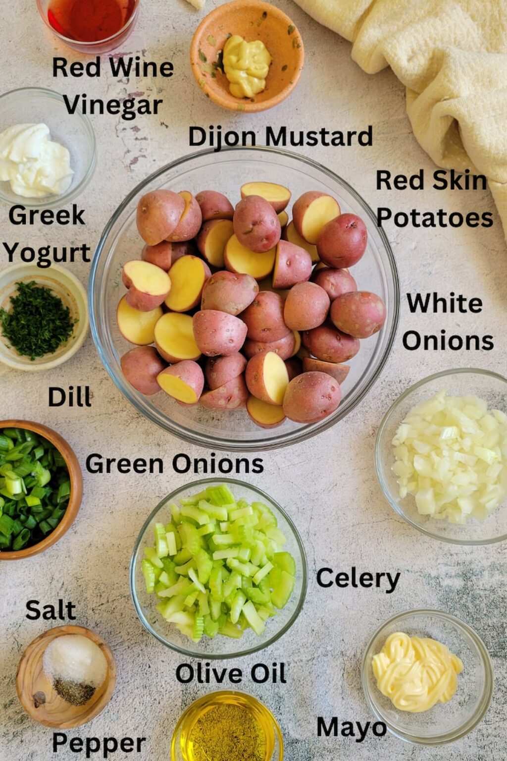 Creamy Potato Salad with Red Skin Potatoes - Hip Hip Gourmet