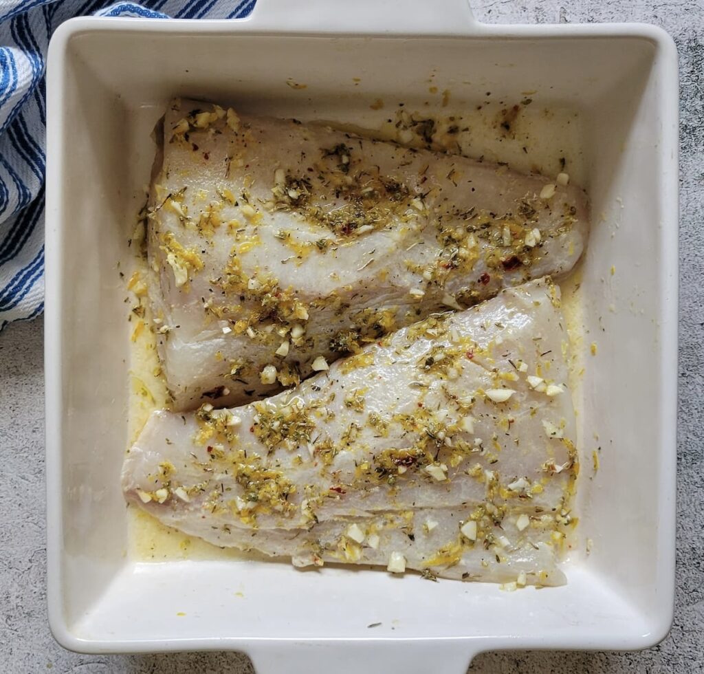 Recipe for Baked Halibut (Mediterranean Style) - Hip Hip Gourmet
