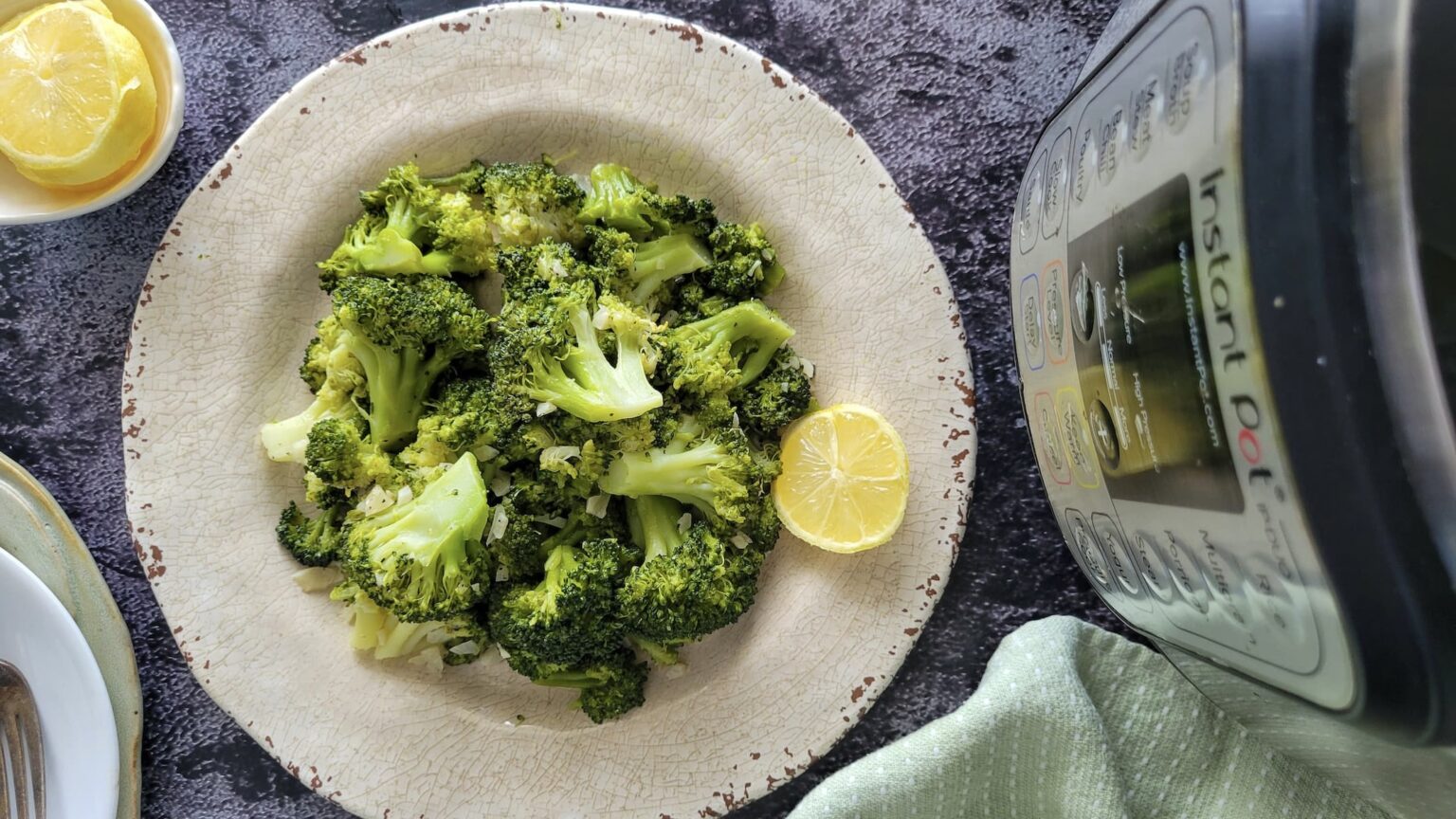 Garlic Butter Instant Pot Broccoli (No Steamer Basket!) - Hip Hip Gourmet