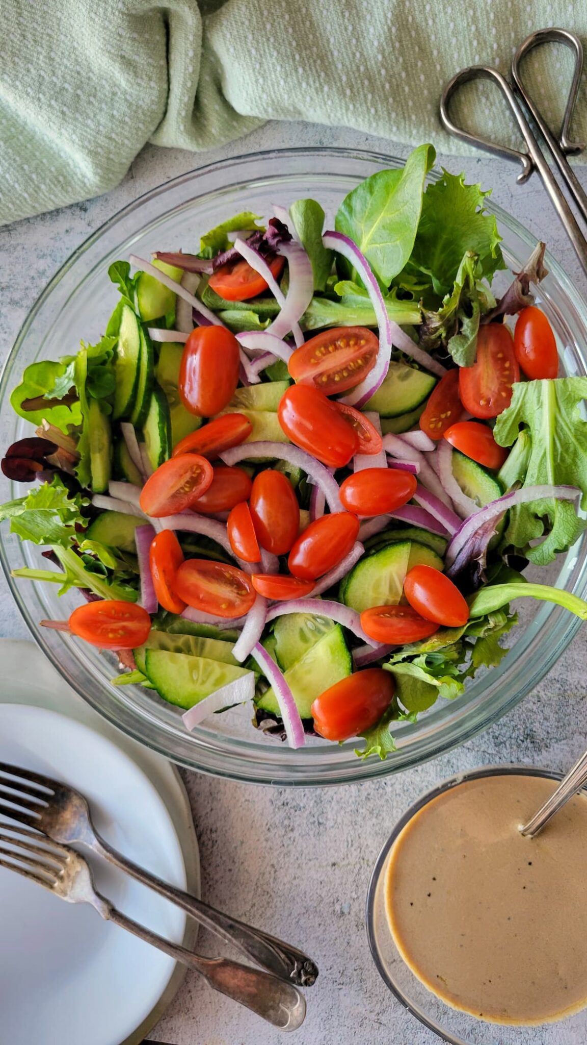 Restaurant-Style House Salad Recipe (Easy Garden Salad) - Hip Hip Gourmet