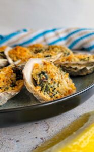 Baked Oysters Recipe (Creamy Rockefeller-Style!) - Hip Hip Gourmet
