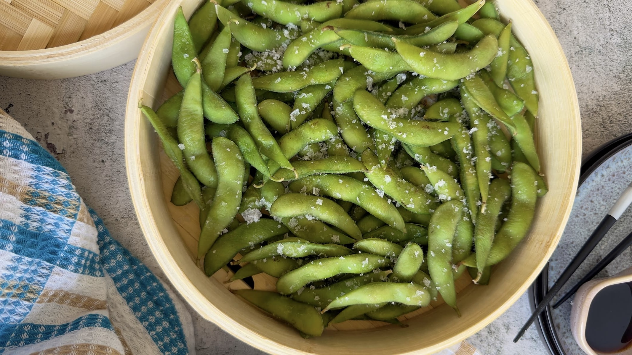 Steamed Edamame (with Optional Flavour Upgrades!) - Hip Hip Gourmet
