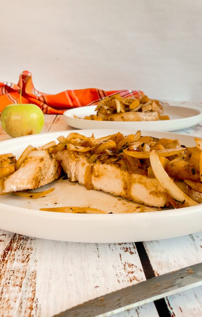 Pan Seared Pork Chops with Apples (Fall-Inspired Dinner) - Hip Hip Gourmet