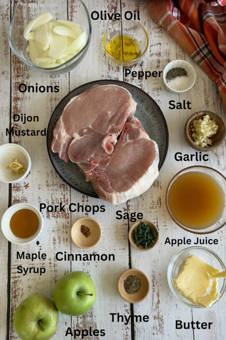Pan Seared Pork Chops with Apples (Fall-Inspired Dinner) - Hip Hip Gourmet